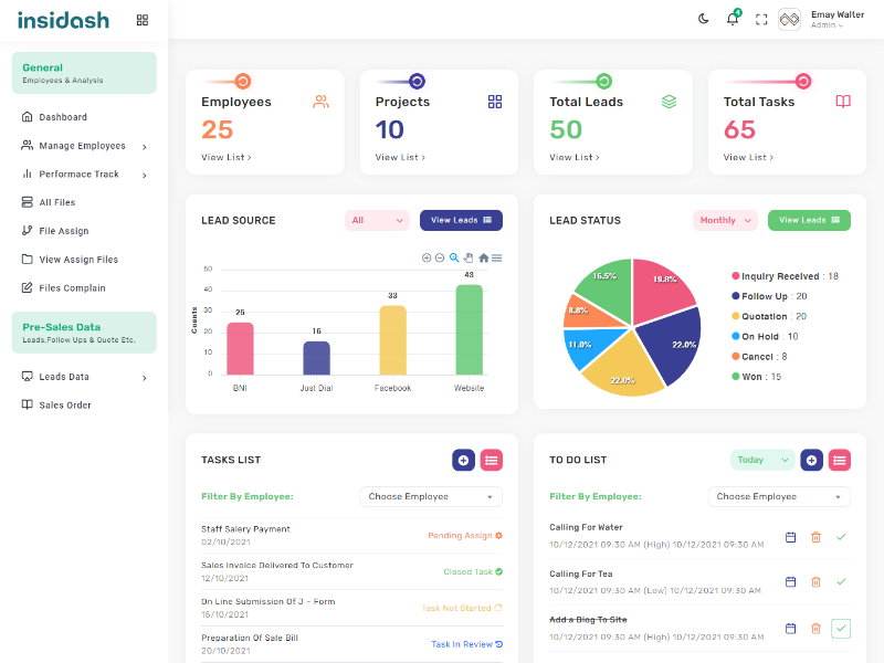 Insidash | Insider Dashbord For Owners